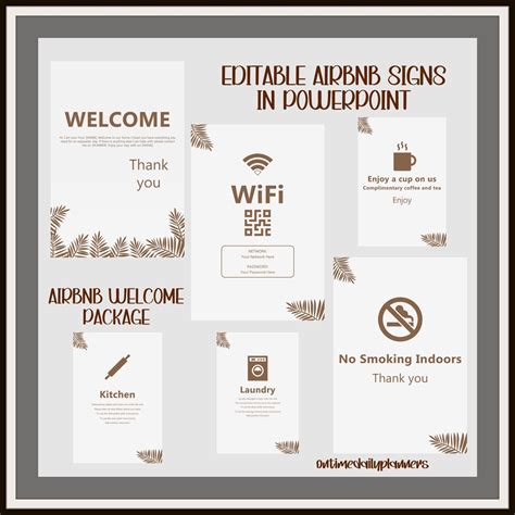 Airbnb Template Airbnb Bundle House Manual Editable Template Etsy