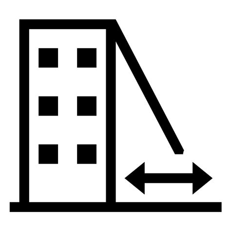 Measure Building Height Shadow Vector Svg Icon Svg Repo