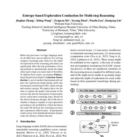 Entropy Based Exploration Conduction For Multi Step Reasoning Acl Anthology