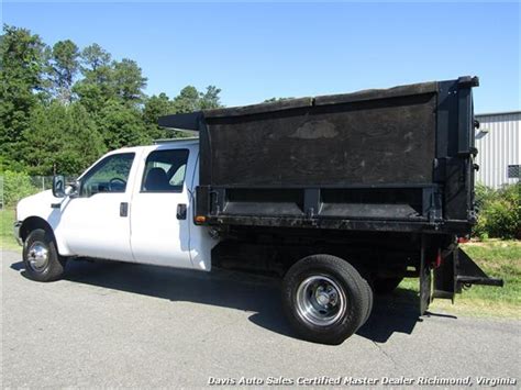 2001 Ford F 350 Super Duty Xl 73 Diesel 4x4 Crew Cab Dump Bed