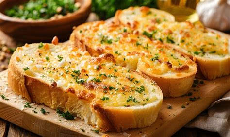 Garlic Bread Slices Premium Ai Generated Image