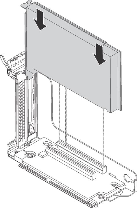 Install A PCIe Adapter On The Riser Assembly ThinkSystem SR