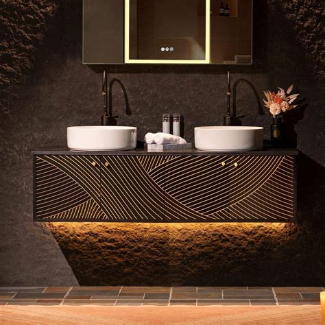Woodbridge 59 9 In W X 22 In D Double Ceramic Vessel Sink Floating