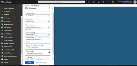 Creating A Azure Sql Database Technology With Vivek Joharitechnology