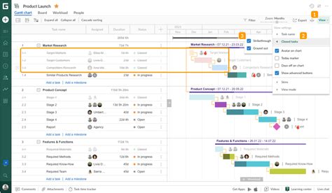 Customizing Gantt Chart View GanttPRO Knowledge Base