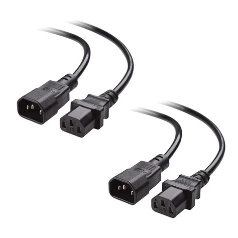 Buy Cable Matters Pack Computer To PDU Power Extension Cord Power Extension Cable IEC C To