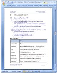 Business Rules Templates MS Word Excel MS Office Templates With AI Prompts