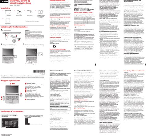 Lenovo Legion Y Ikbn Swsg Da Dk User Manual Danish Safety Warranty And Setup