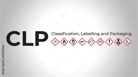 Clp Classification Labelling And Packaging Background With Ghs