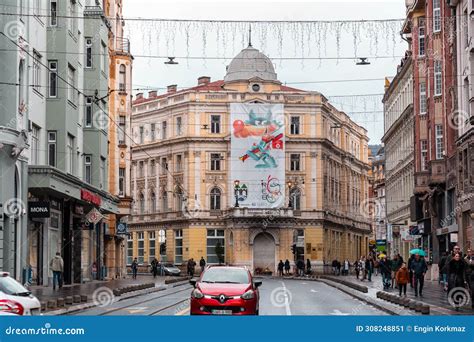 Typical Bosnian Architecture And Cityscape View On The Streets Of Sarajevo Bosnia And