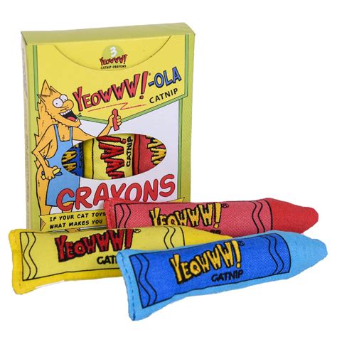 Yeo Catnip Cat Toys Ola Crayon Peekapaw