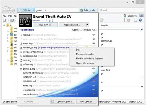 Openiv V15 File Grand Theft Auto Iv Moddb
