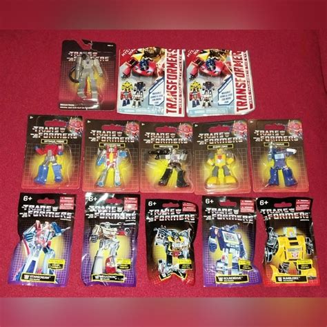 Toys New Miniature Transformers Toy Lot 4 Different Toy Lines 1 Full