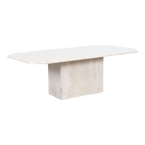 1970s Vintage Rectangular Marble Coffee Table Chairish