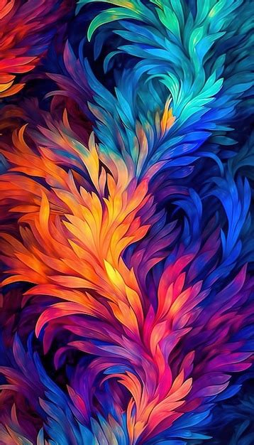 Premium Ai Image Colorful Patter 3d Background