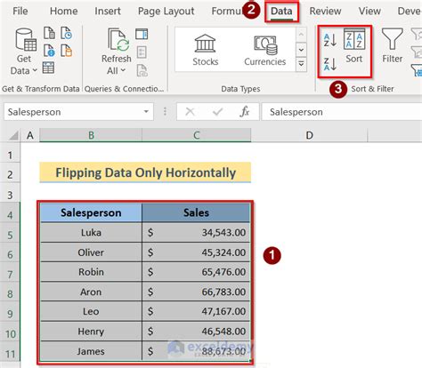 How To Flip Data In Excel Chart 5 Easy Methods Exceldemy
