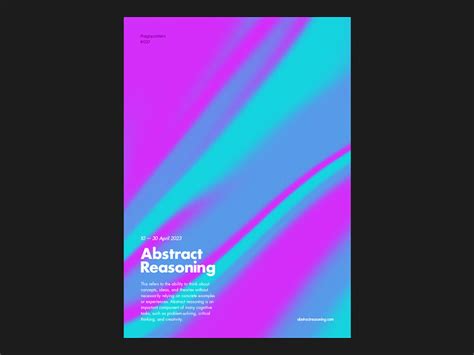 037 Abstract Reasoning By Hago Posters On Dribbble