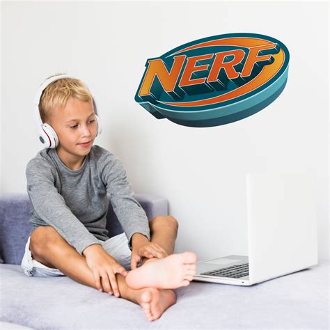 3d Nerf Logo Wall Sticker Stickerscape