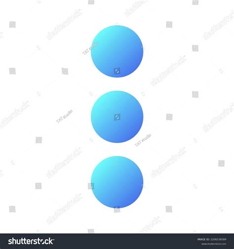 ellipsis menu pixel perfect flat gradient stock vector royalty free 2206538589 shutterstock