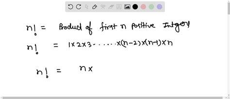 Solved The Factorial Symbol N Is Defined As N And 0