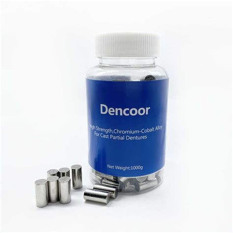 1000g Partial Denture Framework Cobalt Chromium Dental Alloy Cast High Strength Co Cr Metal