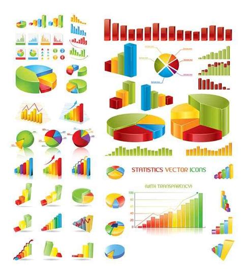 statistic chart line graph flow diagram symbols png logo vector