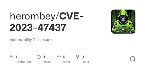 GitHub Herombey CVE 2023 47437 Vulnerability Disclosure