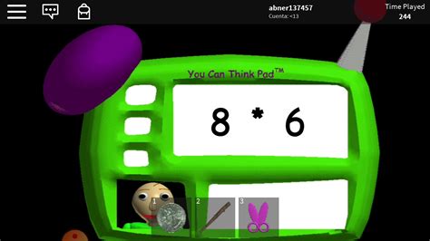 Playing Baldi Basics Finding Notebooks Roblox YouTube