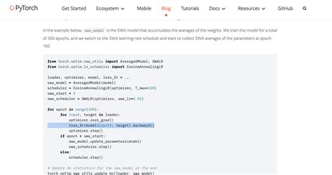 questions about the swa example in cifar10 baseline ipynb · lightning