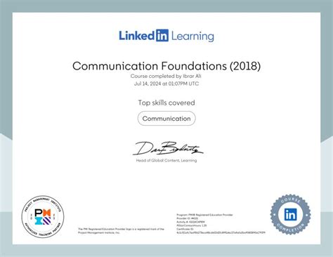 Ibrar Ali On Linkedin Certificate Of Completion