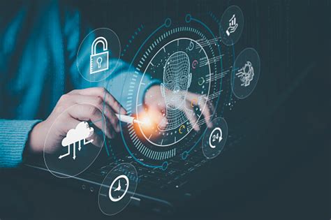 Ai로 노트북이나 스마트폰을 작업하는 프로그래머 기술 아이콘과 바이너리 코드 빅 데이터 Ai 봇 디지털 머신으로 노트북