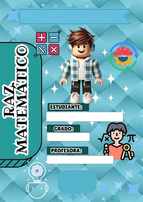 Portadas De Roblox Para Niño Para Cuadernos 2026