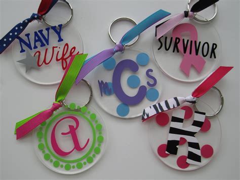 Personalized Acrylic Keychains By Leapinlilypads On Etsy