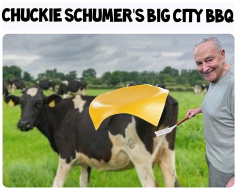 Chuck Schumer Spends Fathers Day Barbecuing A Good Cheeseburger And