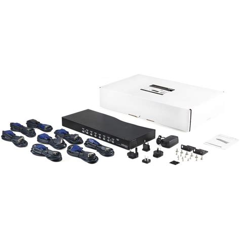 Startech Com Port U Rackmount Usb Kvm Switch Kit With Osd And Cables Battery Store