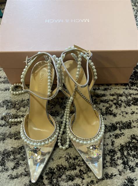 Mach And Mach Mach And Mach Diamond Of Elizabeth Imitation Pearl Pump Grailed