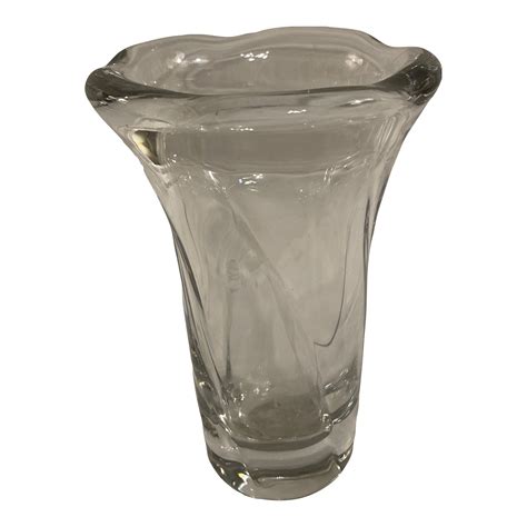 Mid 20th Century Daum Crystal Vase Chairish