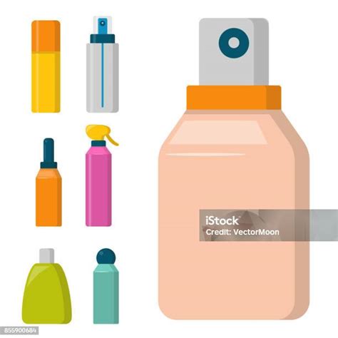 화장품 화장품 로션 메이크업 뷰티 플라스틱 액체 크림 용기 액체 팩의 병 벡터 일러스트 레이 션 건강관리와 의술에 대한 스톡 벡터 아트 및 기타 이미지 Istock