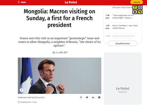 Дипломат Макрон Монголд айлчилсан Францын анхны Ерөнхийлөгч болно