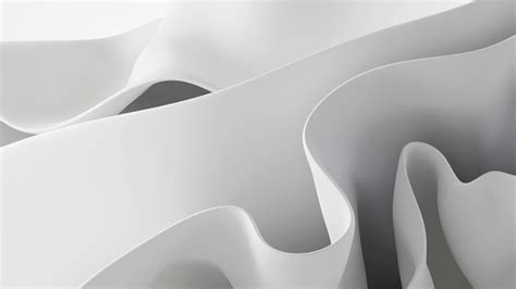 추상적인 흰색 물결 모양의 배경 접힌 직물 주름 장식 3d 렌더링 0명에 대한 스톡 사진 및 기타 이미지 0명 3차원 형태 곡선 Istock