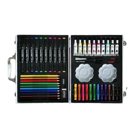 Набір для творчості в алюмінієвій валізі 001 68 предметів для малювання іграшки з доставкою