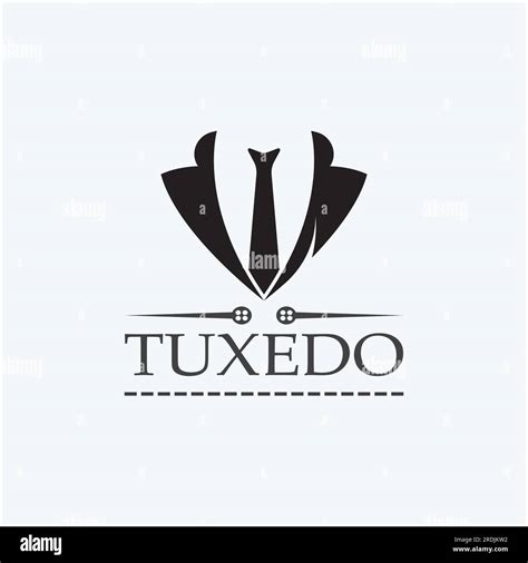 tuxedo icon and logo for menswear design template stock vector image and art alamy