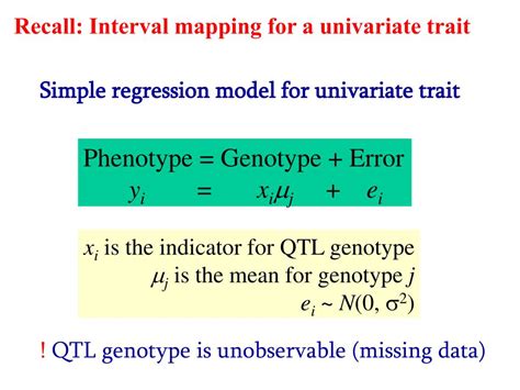 Ppt Functional Mapping A Statistical Model For Mapping Dynamic Genes
