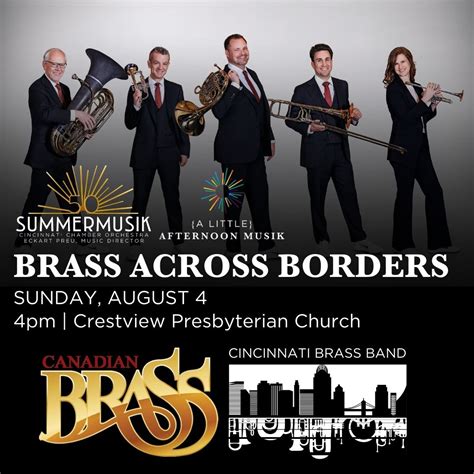Brass Across Borders 80 Sold Summermusik
