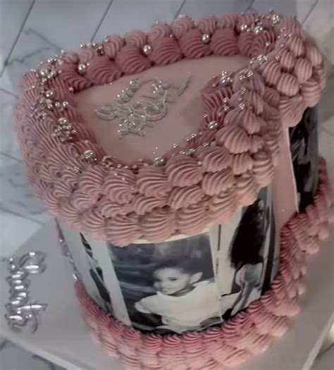 Pink Sweet 16 Cake With Silver Decorations