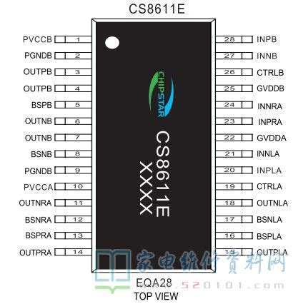 2 1声道D类音频功率放大器CS8611 家电维修资料网