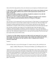 Sample Synthesis Lit Review Submission Docx Answer The Following Questions Post Your Answers