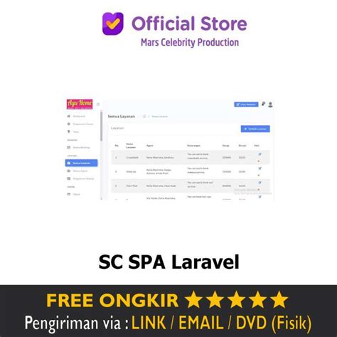 Jual Source Code Aplikasi Pemesanan Booking Management Salon Spa Laravel Siap Pakai Di Seller