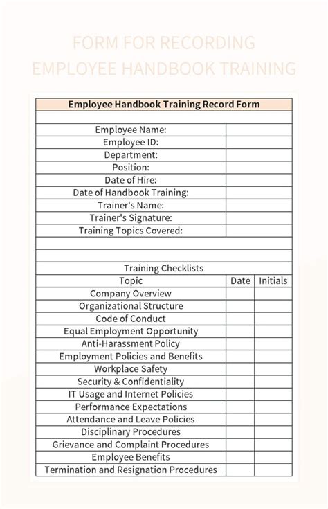 Free Employee Training Records Templates For Google Sheets And