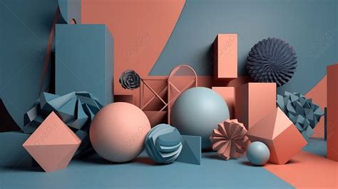 추상적인 기하학적 모양을 사용하여 매혹적인 3d 렌더링 배경에 빠져보세요 추상적 배경 식물 배경 기하학적 배경 이미지 Hd 추상적 식물 기하학적 배경 사진 무료